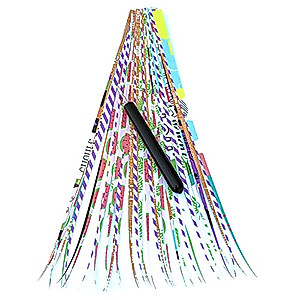 Paper Bead Kit includes Paper Roller Tool with 3MM (1/8") Diameter Stainless Steel Tip, 3/4" Slot in Tip for holding paper, Comfort Grip Handle, Pack of Paper Strips, and Directions