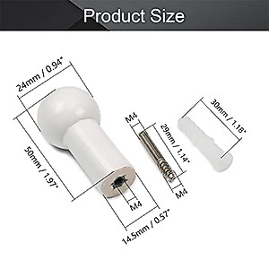 MroMax Wooden Coat Hooks Wall Mounted - Vintage Single Organizer Straight White Hangers Craft Hat Rack White Pack of 20pcs