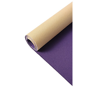 SANSAM Self-Adhesive Flannel Fabric - 17.2''x60'' Roll Soft Purple Adhesive Velvet Flocking Liner for Drawer, Cabinet,Shelves,Jewelry Box, Felt Repair Patch for Clothing, Furniture