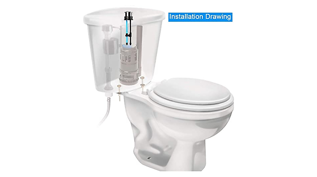 Dual Flush Toilet Push Button with 38mm Thread for Universal Fit