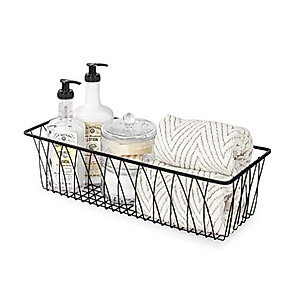 Spectrum Diversified Twist Tray Home Basket, Large Black