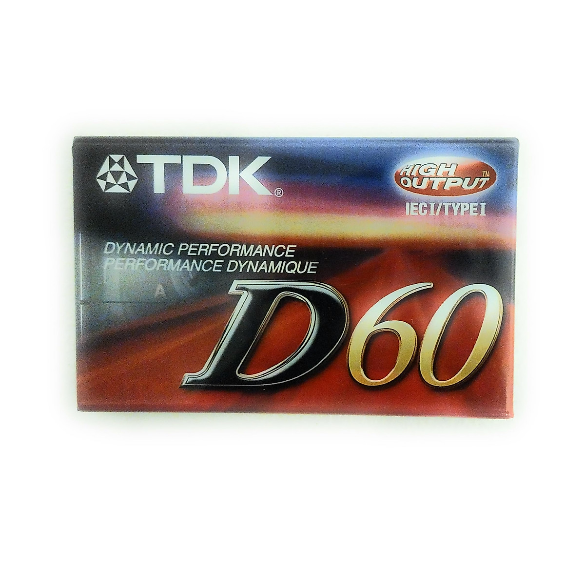TDK D60 IEC I/Type 1 High Output Audio Cassette.