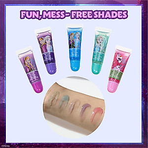 Disney Frozen 2 - Townley Girl Super Sparkly Cosmetic Makeup Set for Girls with Lip Gloss Nail Polish Nail Stickers - 11 Pcs|Perfect for Parties Sleepovers Makeovers| Birthday Gift for Girls 3 Yrs+