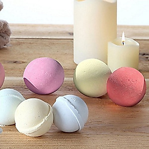 Warmbuy 12 Pcs DIY Metal Bath Bomb Molds, Set of 6