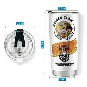 LONGXIN Gifts for Friends Golden Claw Tumbler Golden Movie Tumbler Friends Gifts for Women Birthday Anniversary Christmas Gifts for Women Best Friend Bestie Stainless Steel Tumblers 20oz