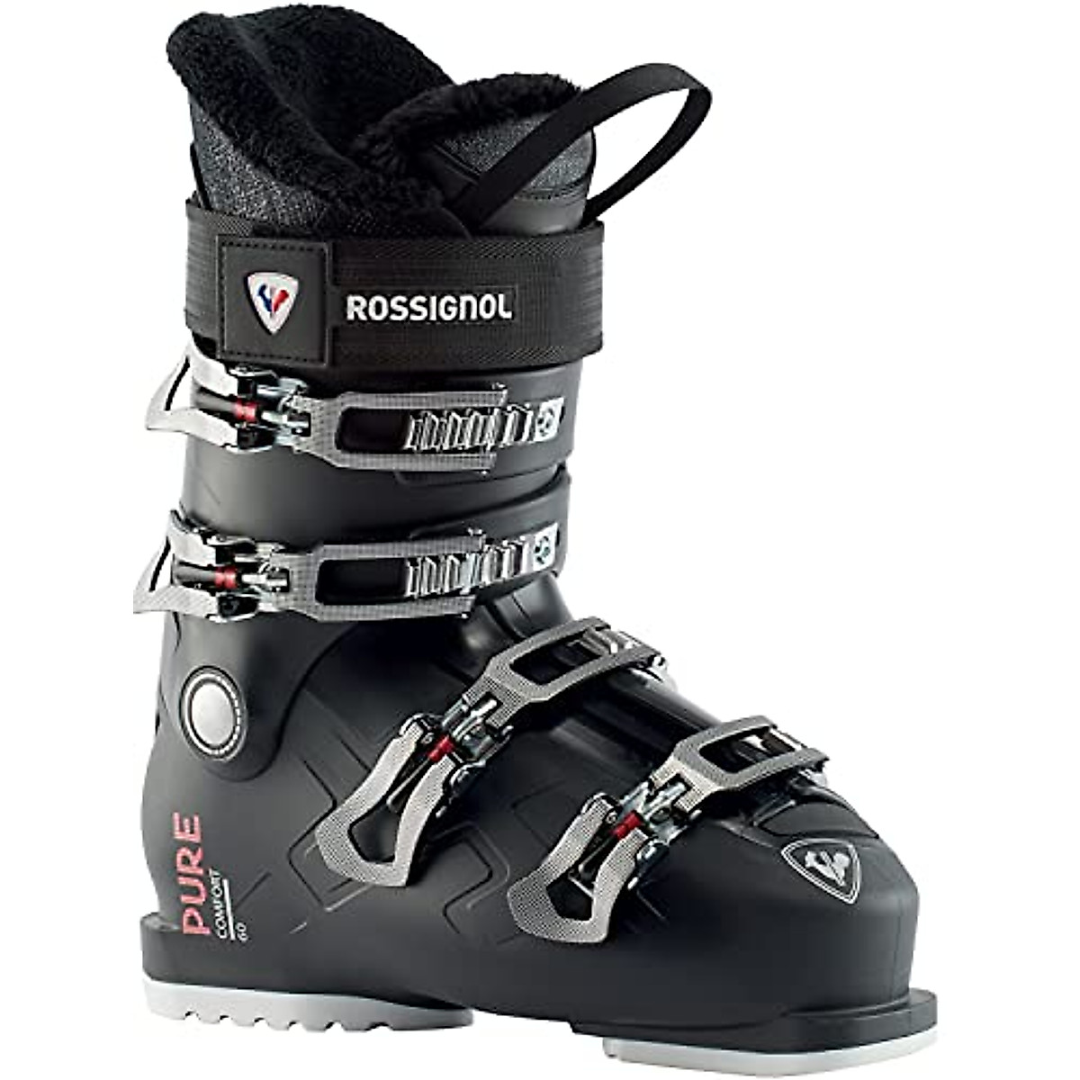 Rossignol Pure Comfort 60 Womens Ski Boots Soft Black 7.5 (24.5)