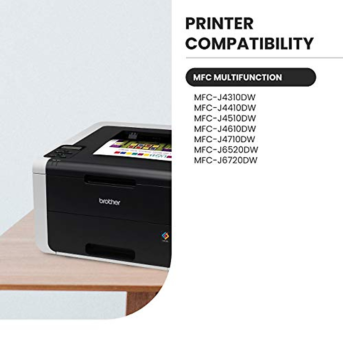 YoYoInk Compatible Printer Ink Cartridges Replacement for Brother LC-107 / LC-105 XXL Extra High Yield (4 Black, 2 Cyan, 2 Magenta, 2 Yellow; 10 Pack)