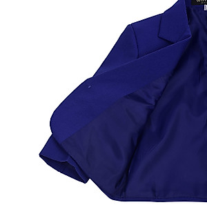 Lito Angels Baby Boys' Formal Tuxedo Suits Wedding Outfits No Tail 5 Piece Set Size 18-24 Months Royal Blue
