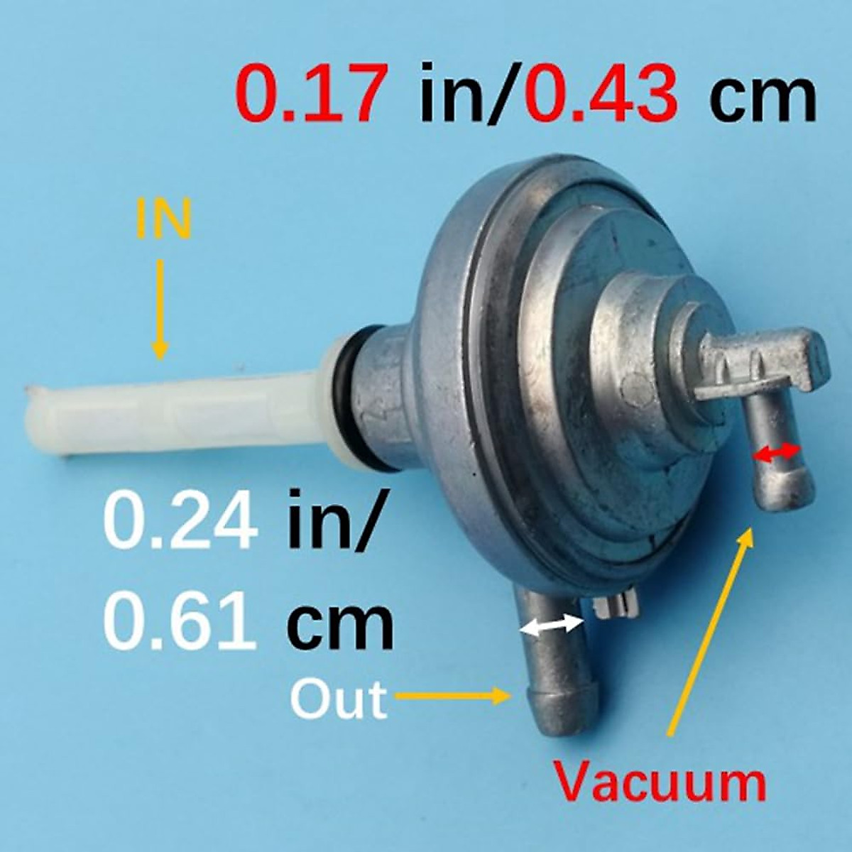 Tuzliufi Fuel Cock Petcock Valve Tank Switch for Vespa Piaggio Aprilia 674594 575320 57306R 575321 259733 259357 295311 295534 298232 SR50 Fly LX Typhoon 50 125 150 200 ET2 ET4 LX50 LX150 S50 Z354
