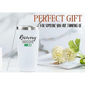 Funny Get Well Soon Gifts for Women, Men, 20oz Hospital Mug, Recovery Mode On, Surgery Recovery Gifts for Chemo Patients, Comes With Funny Recovery Socks For Women and Men, Thinking of You Gift.