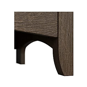 Bush Furniture Salinas Cube Shelf and Bookcase | Display Cabinet with 6 Shelves in Ash Brown | Modern Storage Cabinet with Open Bookshelf for Library, Office, Living Room, Bedroom and More