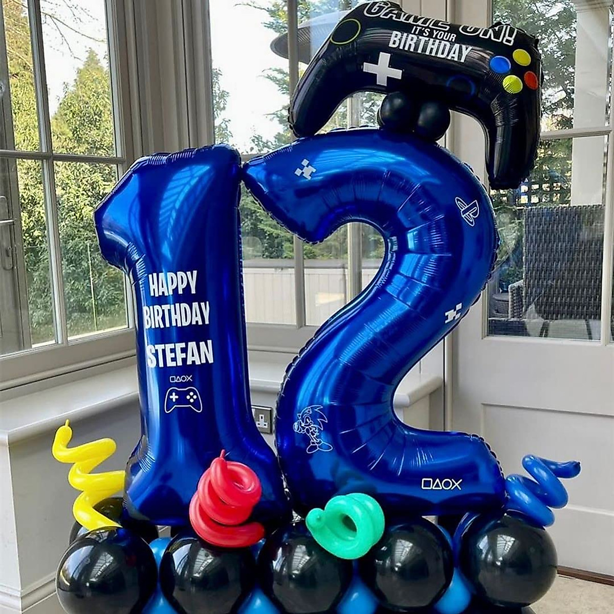 Navy Blue Number 2 Balloons,40 Inch Dark Blue 2 Birthday Balloon Large Foil Mylar Number Digital Balloons for Birthday Party Graduation Baby Shower Anniversary Decorations