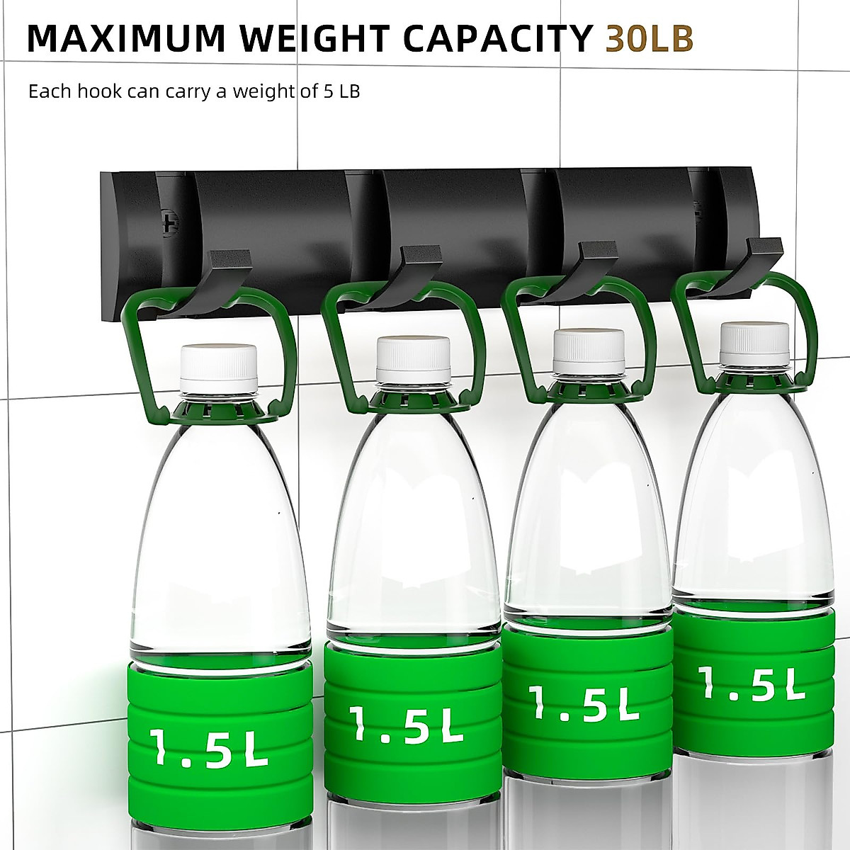 Wisfame Black Wall Coat Rack with 4 Folding Hooks, Modern Heavy Duty Coat Rack Wall Mount for Bathroom, Space Saving Hideaway Wall Hanger for Hanging Towel, Hats, Scarves, Umbrella and Keys