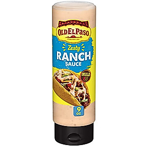 Old El Paso Taco Sauce, Zesty Ranch Sauce, Squeeze Bottle, 9 oz.