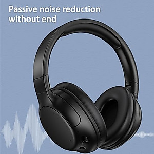 Wireless Over The Ear Bluetooth Headphones 5.3 Active Noise Cancelling Headphones, Foldable Deep Bass HiFi Stereo Wireless Headsets with Mic Lightweight Memory Foam Soft Earmuff