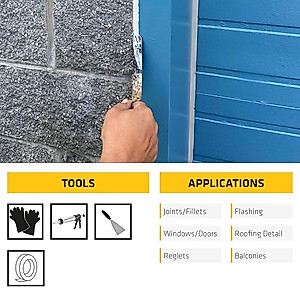 Sikaflex-1a self-leveling concrete sealant - Limestone - Use in green and damp applications - Premium-grade adhesive for a range of joints - 10.1 fl oz