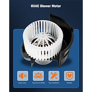 ECCPP HVAC AC Heater Blower Motor AC w/Fan Cage Front fit for 07-2015 for Audi Q7 /03-2010 for Porsche Cayenne /04-2010 for VW Touareg