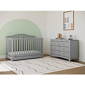 Graco Noah 6 Dresser, 6 Drawer, Pebble Gray