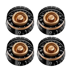 OULII Speed Control Knob with White Word for Electric Guitar 4pcs