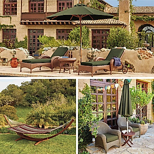 Classic Accessories Montlake Water-Resistant 23 x 25 x 5 Inch Rectangle Outdoor Seat Cushion Slip Cover, Patio Furniture Chair Cushion Cover, Heather Fern Green, Patio Furniture Cushion Covers