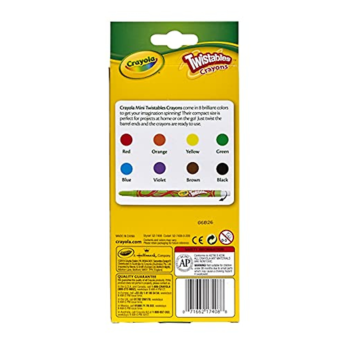 Crayola Twistables Crayons, School Supplies, 8ct