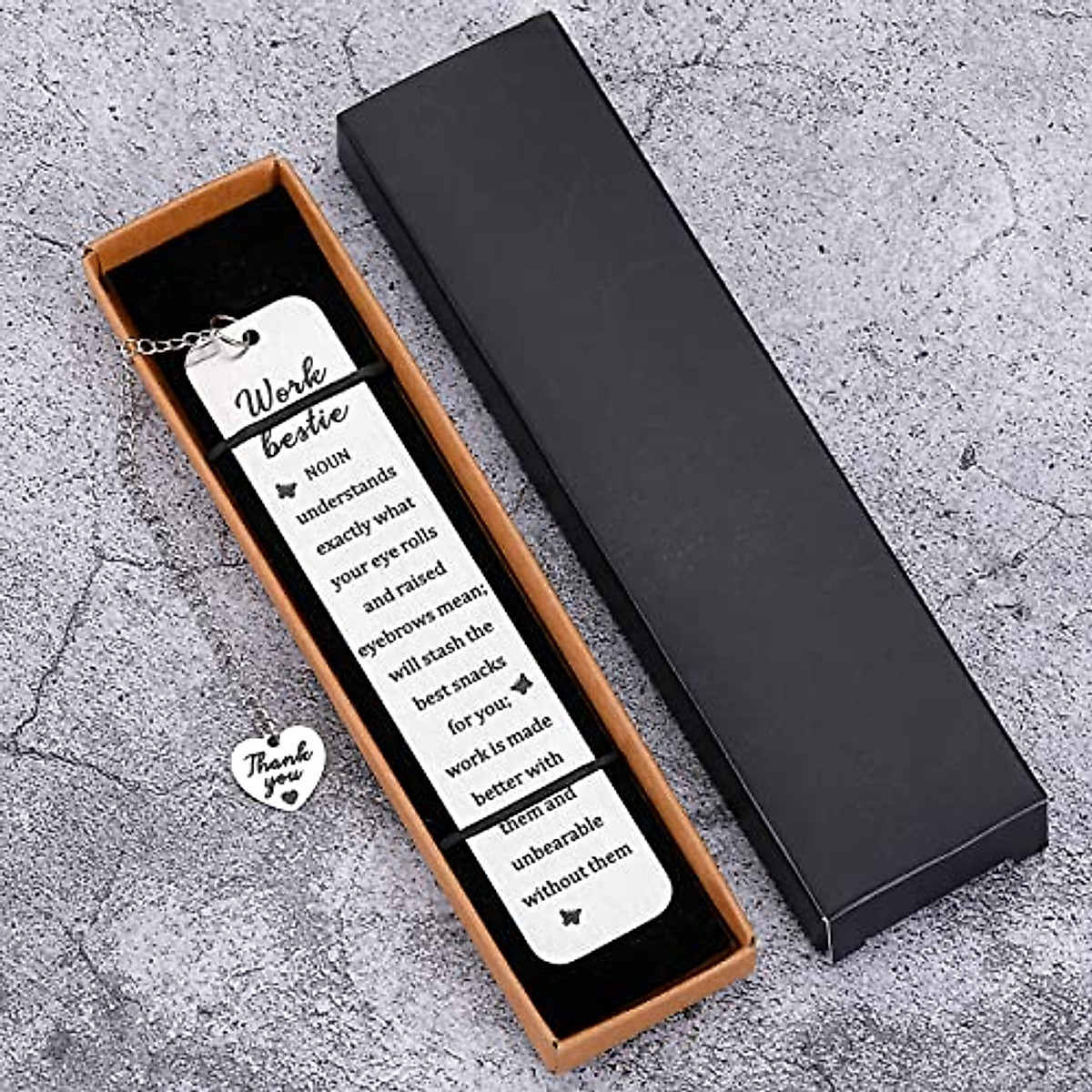 Employee Appreciation Gifts for Women Work Bestie Office Best Friend Bookmark Boss Lady Day Christmas Supervisor Leader Manager Colleague Leaving Retirement Thank You Farewell Going Away Men Her Him