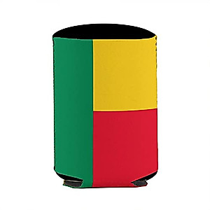 2 PCS Benin Flag Can Cooler Party Gift Beer Drink Coolers Coolies