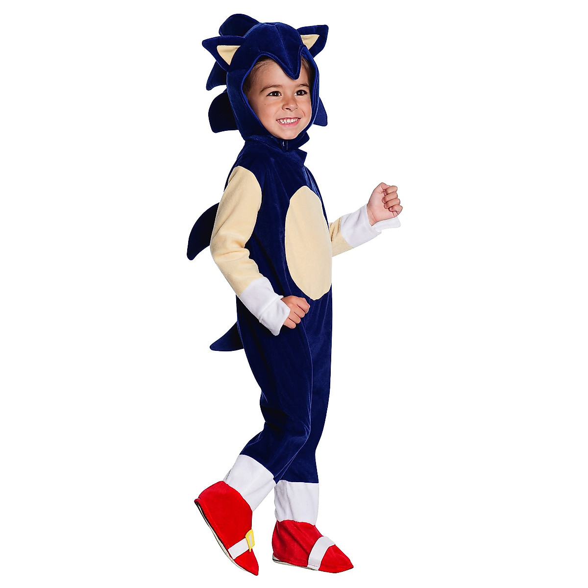 Rubies Baby Boys Sonic Romper Infant and Toddler Costumes for Themed Parties and Halloween, Cream, Royal Blue, Toddler US
