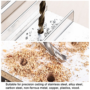 uxcell Carbide Twist Drill Bits 2.2mm, Metric Spiral Flutes Straight Shank Tungsten Steel Drilling Tool for Stainless Steel Alloy Metal