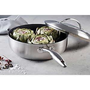 Scanpan - 65082600 CTX Covered Deep Sautè Pan, 4 Quart, Silver
