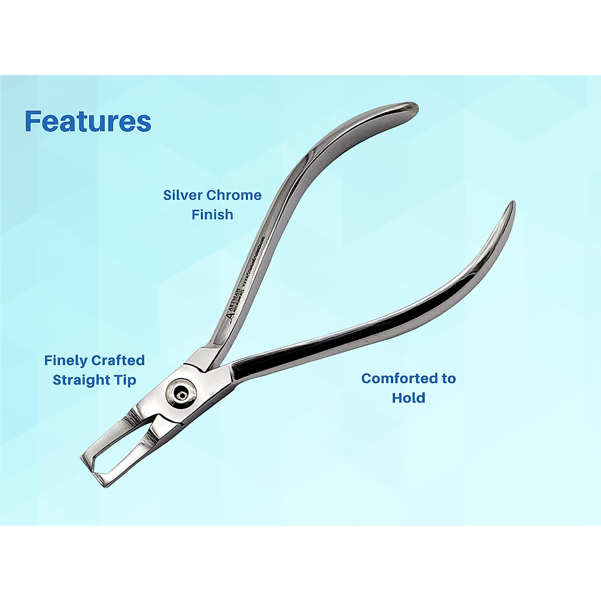 ARTMAN INSTRUMENTS Braces Removal Tool Orthodontic Bracket Removing Pliers Medical Grade Stainless Steel, Autoclavable, Easy Braces Removing Tool