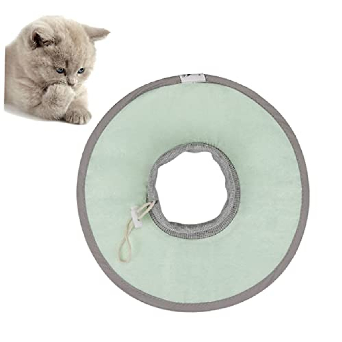 DOITOOL 2 Pcs Pet Protective Collar Pet Healing Cone Pet Pets Lick Cone Cat Recovery Cone -Lick Collar Pet Recovery Cat Collar Elizabethan Pet Collar Headgear Water