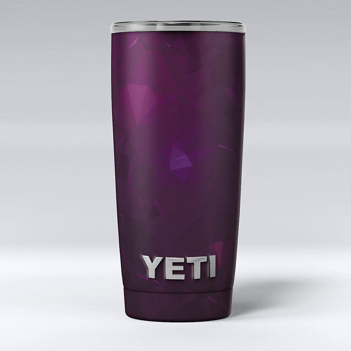 Design Skinz Dark Pink Geometric V16 - Skin Decal Vinyl Wrap Kit Compatible with The Yeti Rambler Cooler Tumbler Cups
