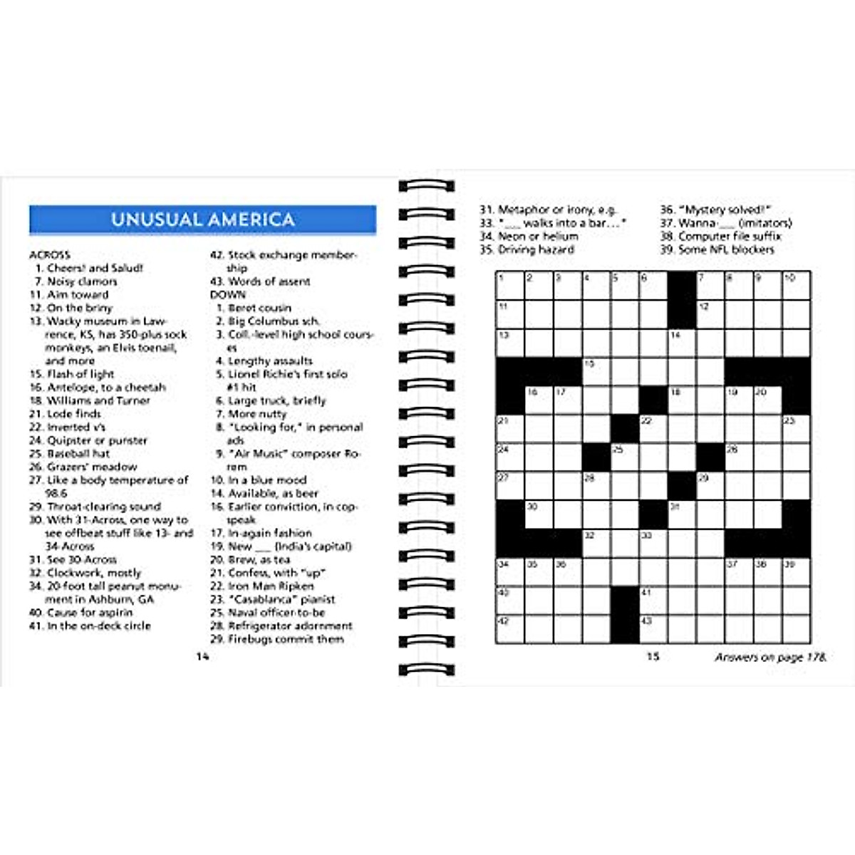 Brain Games - Large Print Crossword Puzzles (Purple)
