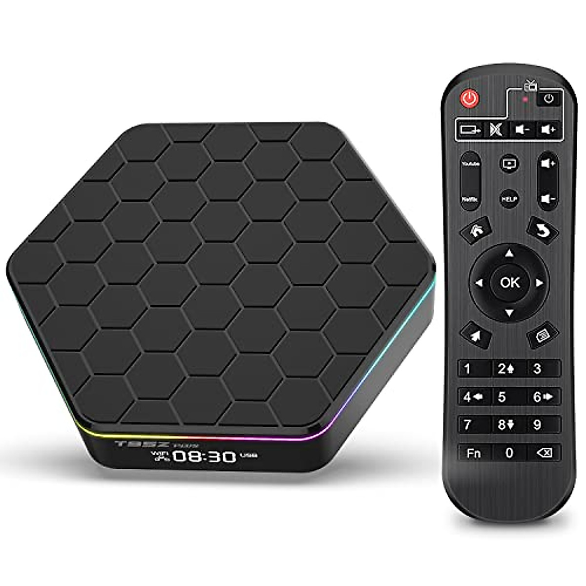 Android TV Box, T95Z Plus Android 12.0 TV Box Allwinner H618 Quadcore 2GB RAM 16GB ROM Support 6K 3D 1080P 2.4/5.0GHz WiFi BT5.0 10/100M Ethernet HDMI 2.0 H.265 Smart TV Box