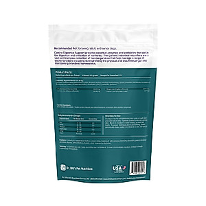 Dr. Bill’s Canine Digestive Support | Probiotics & Prebiotics for Dogs | Gut Health Pet Supplements | Contains Ginger Root, Psyllium Husk, Lemon Balm and Bifidobacterium