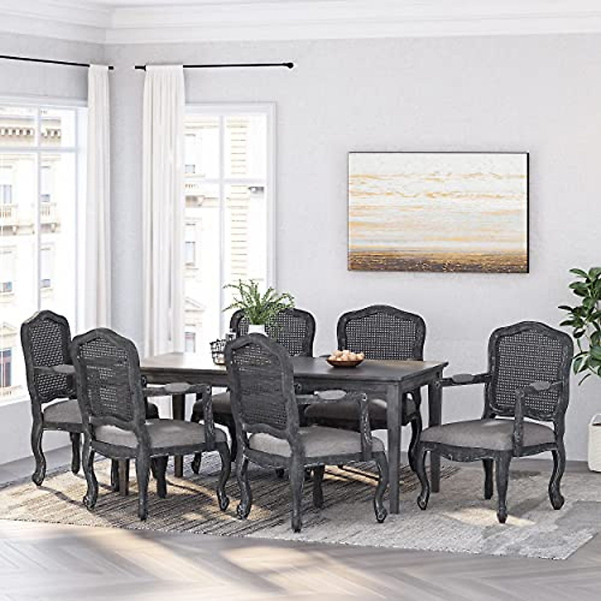Christopher Knight Home Andrea Dining Chair Sets, Gray
