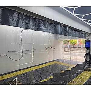 Clear Patio Curtains with Rustproof Grommets, Waterproof Tarpaulin for Pergola, Porch, Garage, Cabana, 100% UV & Weather Resistant (Color : Clear, Size : 2.8x2.8m/9.2x9.2ft)