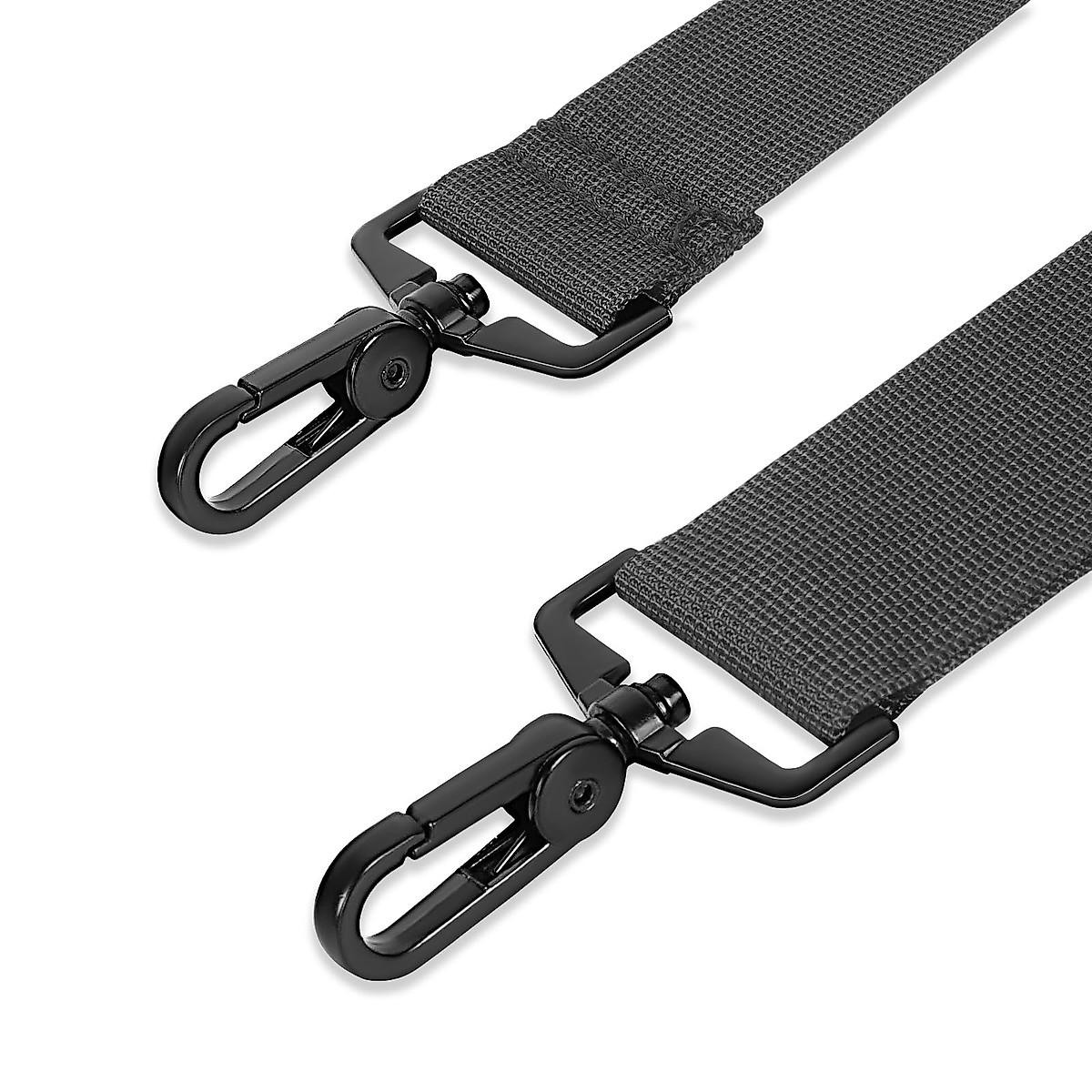 Taygeer Crossbody Strap Replacement, Universal Duffle Messenger Shoulder Bag Strap Detachable Padded Adjustable Belt with Metal Hook Clip for Briefcase Carrier Satchel Laptop Case Duffle Bag, Grey