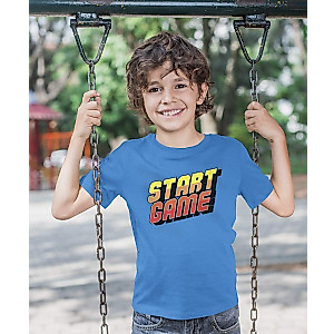 BROOKLYN VERTICAL 5-Pack Boys Video Gamer Gaming Short Sleeve Crew Neck T-Shirt with Chest Print | Soft Cotton Sizes 6-20 (Combo C, XL)