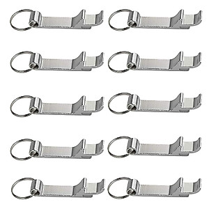 Anbers Keychain Bottle Opener, 10 Packs Mini Pocket Beer Opener