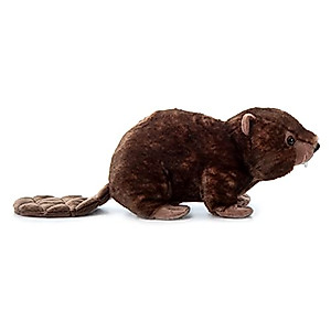 The Petting Zoo Beaver Stuffed Animal, Gifts for Kids, Wild Onez Zoo Animals, Beaver Plush Toy 12 inches