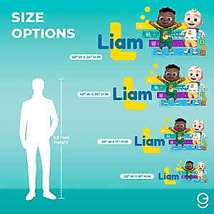 EGD Personalized CoComelon Wall Decor I Name & Initial JJ and Cody Wall Decals I Custom Name for Your Baby Room Decoration I Nursery Decor for Girls & Boys I Multiple Options for Customization