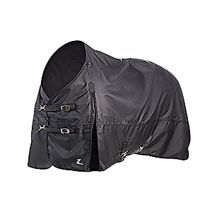 Horze Nevada 1200D Lightweight Waterproof Horse Turnout Rain Sheet (No Fill) - Black - 75 in