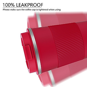 MOMSIV 12oz Travel Mug, Insulated Coffee Cup with Leakproof Lid, Vacuum Stainless Steel Double Walled Reusable Tumbler for Hot and Cold Water Coffee and Tea