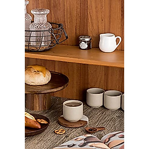 SYJAN HOME Ceramic teacups set of 4,No Handle Chinese KungFu Tea cups,3.5oz Teacups Japanese Teacup Set,Ceramic Tea Cup,4Pcs