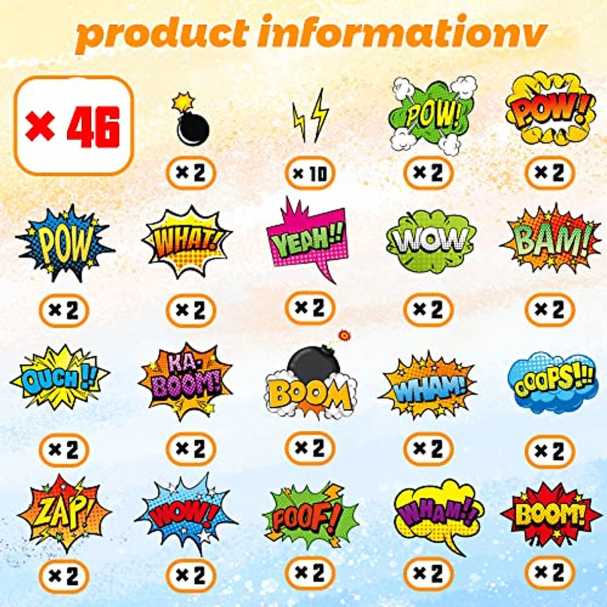 Superhero Cardboard Cutouts 36 Pack Hero Action Sign Cutouts Banner Decorations Garland for Kids Cartoon Superhero Baby Shower Celebrating Events Birthday Party Supplies Room Wall Decor