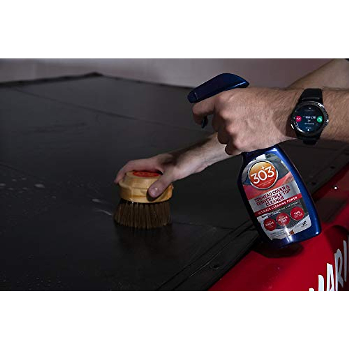 303 Tonneau Cover and Convertible Top Cleaner - Vinyl and Fabric Top Cleaner - Ultimate Cleaning Power - Helps Remove Tough Stains - Rinses Residue Free - 16 fl. oz. (30571CSR) Packaging May Vary