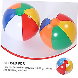 KOMBIUDA 3pcs Inflatable Ball Indoor Volleyball Outside Toys for Kids Inflatable Toys for Kids Water Ball Toy Beach Ball Toys Pool Toys for Toddlers 1-3 PVC Beach Ball PVC Play Ball Taste