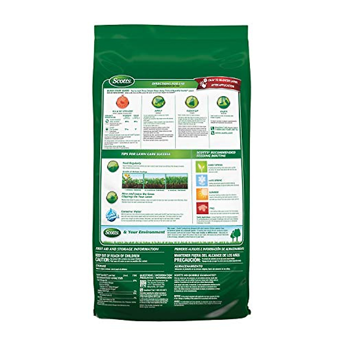 Scotts Green Max Lawn Food - Lawn Fertilizer Plus Iron Supplement Builds Thick, Green Lawns - Deep Greening in 3 Days - Covers 10,000 sq. ft.